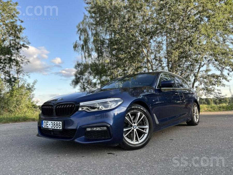 Blue BMW 520 2019 in Riga, with an engine capacity of 2.00 L and mileage of 0 thousand km for 21750 €, photo 1 on AUTOMOTO.COM.LV