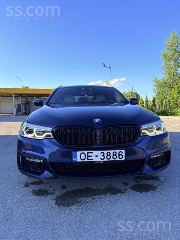 Zils BMW 520 2019 Aizkraukle, ar dzinēja tilpumu 2.00 L un nobraukumu 318 tūkst. km par 18200 €, foto  vietnē AUTOMOTO.COM.LV