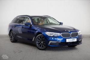 Blue BMW 520 2019 in Vilnius, with an engine capacity of 2.00 L and mileage of 217 thousand km for 19771 €, photo 4 on AUTOMOTO.COM.LV