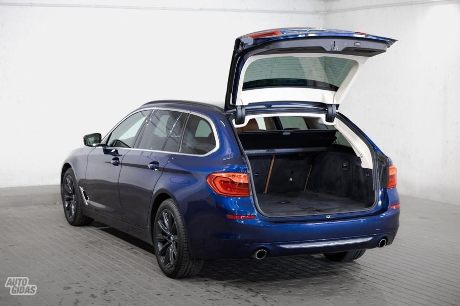 Blue BMW 520 2019 in Vilnius, with an engine capacity of 2.00 L and mileage of 217 thousand km for 19771 €, photo 35 on AUTOMOTO.COM.LV