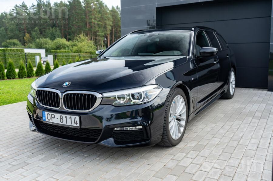 Blue BMW 520 2019 in Riga, with an engine capacity of 2.00 L and mileage of 178 thousand km for 16000 €, photo 1 on AUTOMOTO.COM.LV