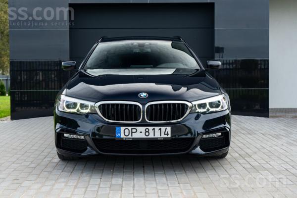 Blue BMW 520 2019 in Riga, with an engine capacity of 2.00 L and mileage of 178 thousand km for 16000 €, photo 6 on AUTOMOTO.COM.LV