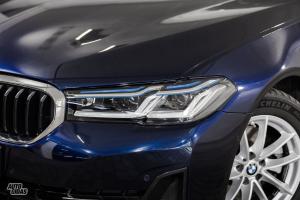 Blue BMW 520 2020 in Vilnius, with an engine capacity of 2.00 L and mileage of 155 thousand km for 29991 €, photo 8 on AUTOMOTO.COM.LV