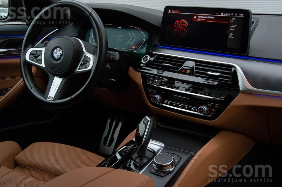 Zils BMW 520 2022 Rīga, ar dzinēja tilpumu 2.00 L un nobraukumu 94 tūkst. km par 33000 €, foto 6 vietnē AUTOMOTO.COM.LV