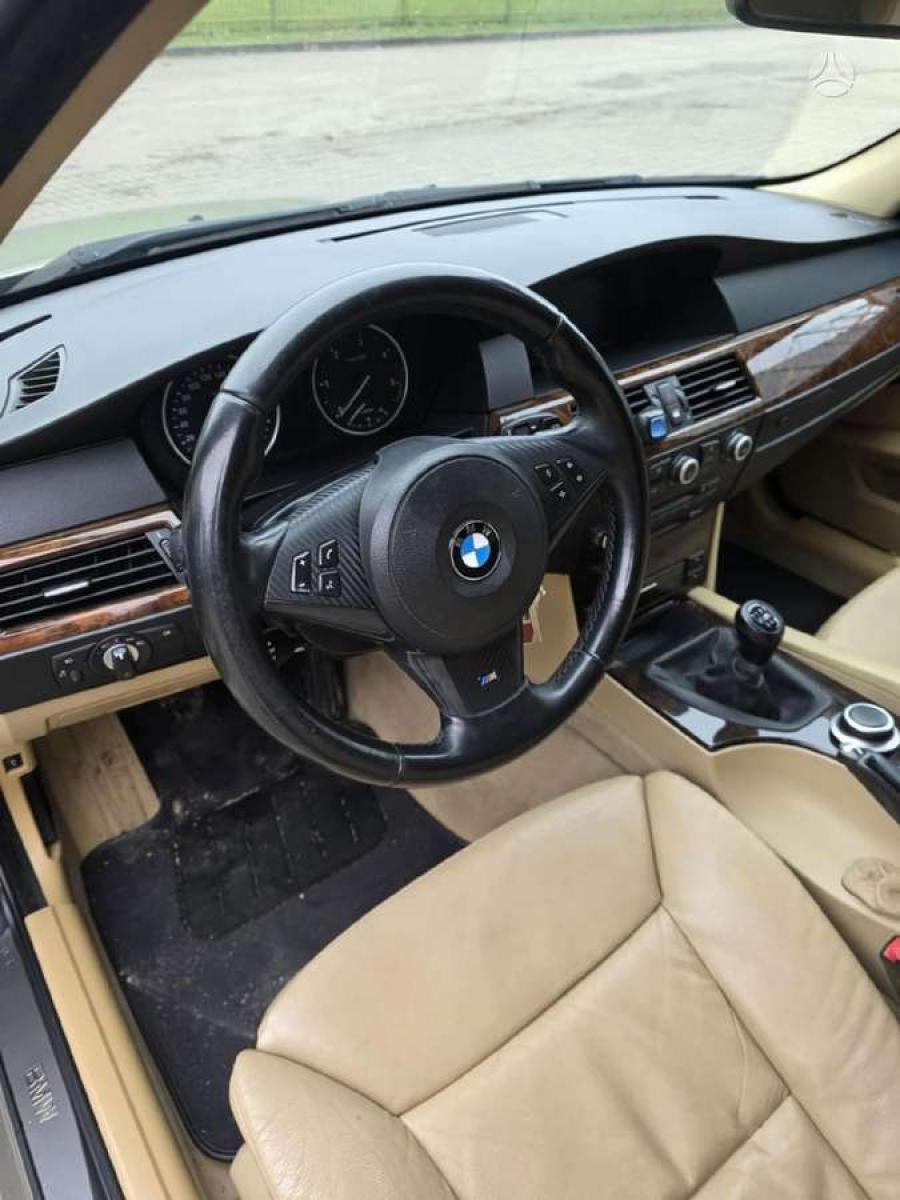 Brown BMW 520 2007 in Marijampole, with an engine capacity of 2.00 L and mileage of 396 thousand km for 3600 €, photo 9 on AUTOMOTO.COM.LV