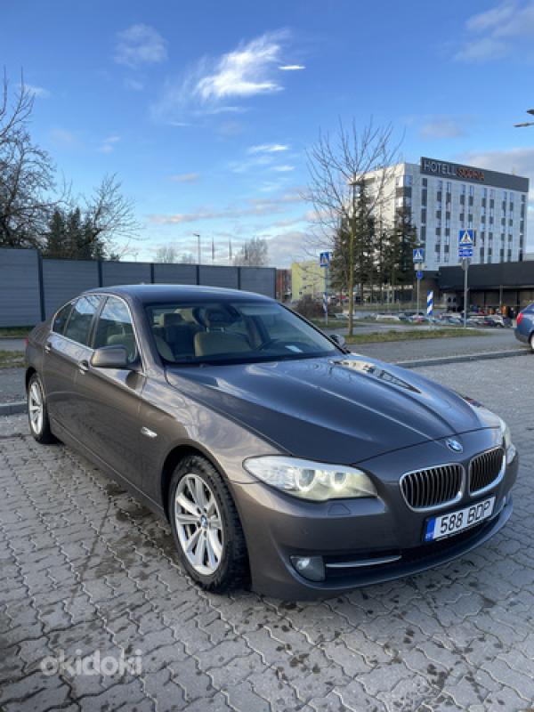 Brown BMW 520 2011 in Tartu, with an engine capacity of 2.00 L and mileage of 319 thousand km for 10350 €, photo 1 on AUTOMOTO.COM.LV