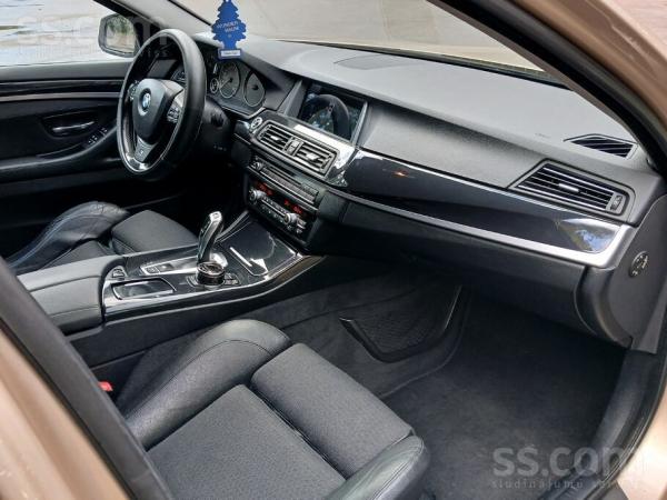 Brown BMW 520 2011 in Riga, with an engine capacity of 2.00 L and mileage of 0 thousand km for 6550 €, photo 9 on AUTOMOTO.COM.LV