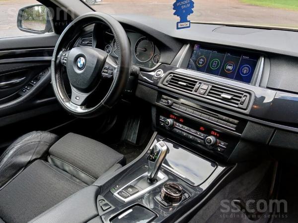 Brown BMW 520 2011 in Riga, with an engine capacity of 2.00 L and mileage of 0 thousand km for 6550 €, photo 10 on AUTOMOTO.COM.LV
