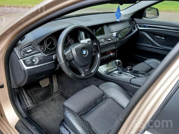 Brown BMW 520 2011 in Riga, with an engine capacity of 2.00 L and mileage of 0 thousand km for 6550 €, photo 11 on AUTOMOTO.COM.LV