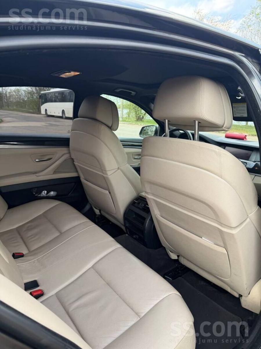 Brown BMW 520 2012 in Riga, with an engine capacity of 2.00 L and mileage of 283 thousand km for 10500 €, photo 10 on AUTOMOTO.COM.LV
