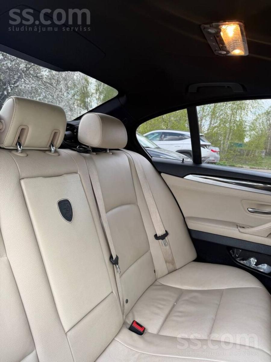 Brown BMW 520 2012 in Riga, with an engine capacity of 2.00 L and mileage of 283 thousand km for 10500 €, photo 11 on AUTOMOTO.COM.LV