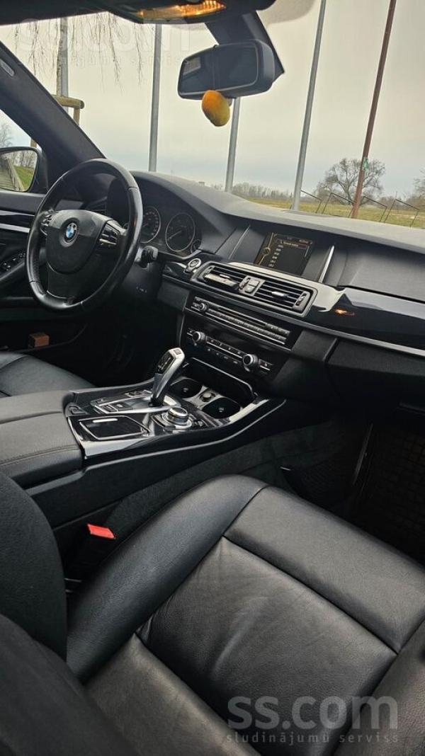 Brown BMW 520 2014 in Rezekne, with an engine capacity of 2.00 L and mileage of 215 thousand km for 10750 €, photo 4 on AUTOMOTO.COM.LV