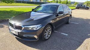 Brown BMW 520 2018 in Vilnius, with an engine capacity of 2.00 L and mileage of 223 thousand km for 19900 €, photo  on AUTOMOTO.COM.LV