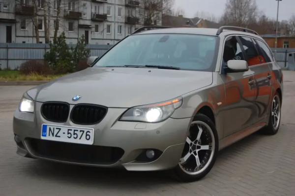 Brown BMW 520 2007 in Jekabpils, with an engine capacity of 2.00 L and mileage of 282 thousand km for 4100 €, photo 1 on AUTOMOTO.COM.LV