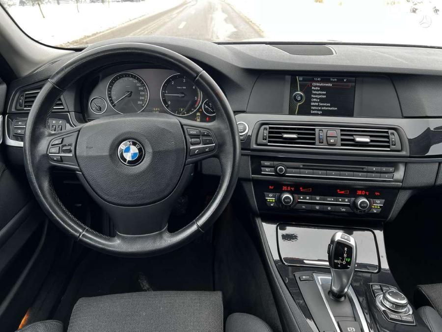 Brown BMW 520 2011 in Ukmerge, with an engine capacity of 2.00 L and mileage of 292 thousand km for 6550 €, photo 13 on AUTOMOTO.COM.LV