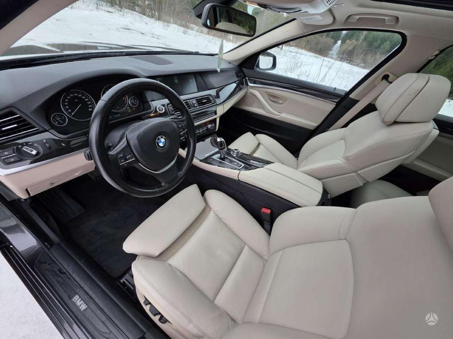 Brown BMW 520 2011 in Vilnius, with an engine capacity of 2.00 L and mileage of 274 thousand km for 7900 €, photo 23 on AUTOMOTO.COM.LV