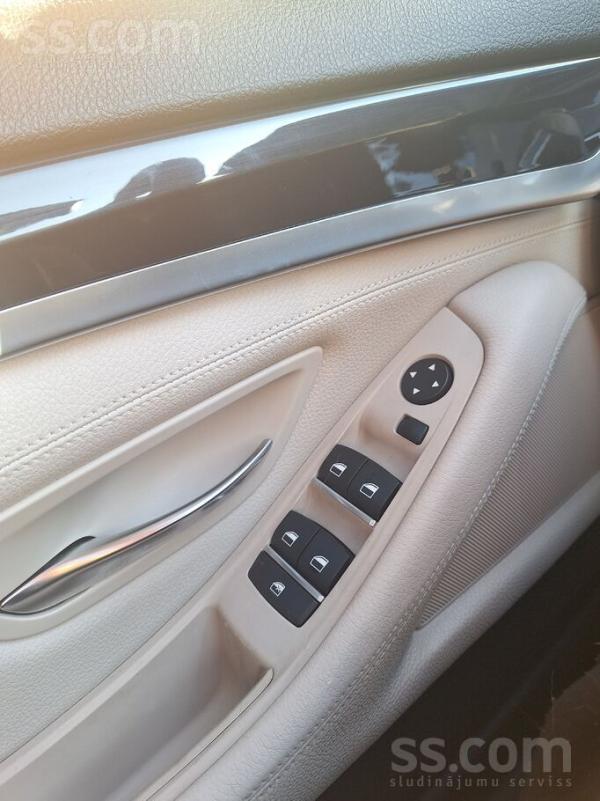 Brown BMW 520 2011 in Kuldiga, with an engine capacity of 2.00 L and mileage of 187 thousand km for 7500 €, photo 6 on AUTOMOTO.COM.LV