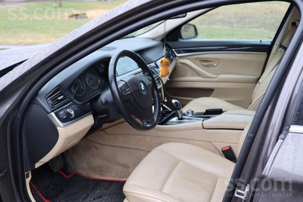Brown BMW 520 2011 in Ogre, with an engine capacity of 2.00 L and mileage of 260 thousand km for 7000 €, photo 6 on AUTOMOTO.COM.LV