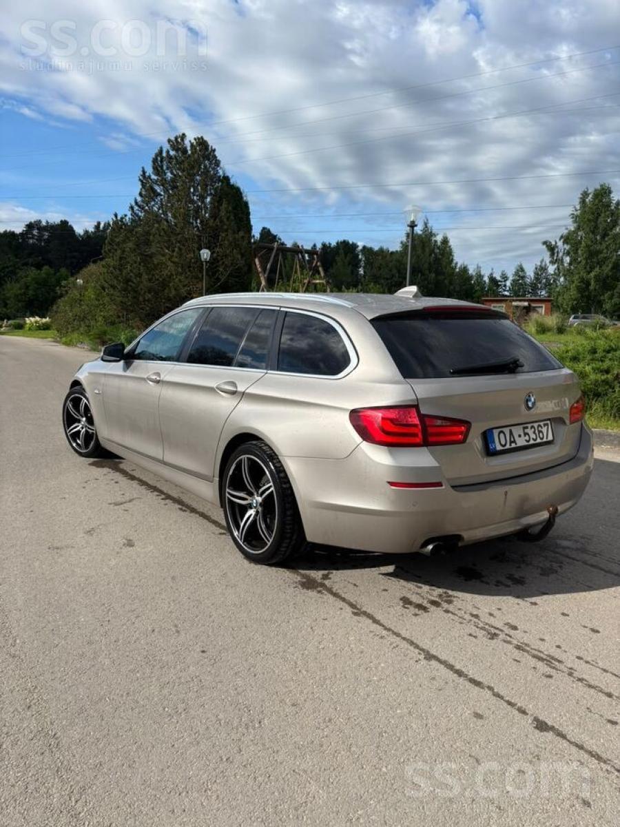 Brown BMW 520 2011 in Aizkraukle, with an engine capacity of 2.00 L and mileage of 443 thousand km for 7500 €, photo 4 on AUTOMOTO.COM.LV