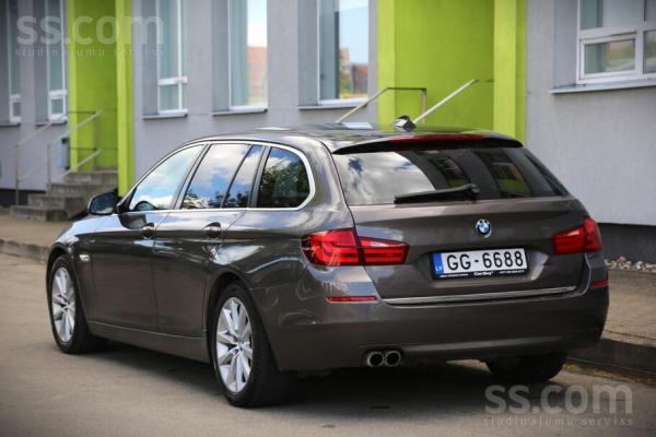 Brown BMW 520 2011 in Riga, with an engine capacity of 2.00 L and mileage of 266 thousand km for 7495 €, photo 5 on AUTOMOTO.COM.LV