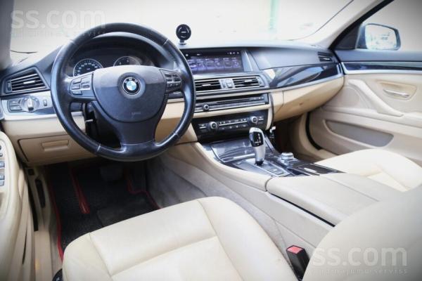 Brown BMW 520 2011 in Riga, with an engine capacity of 2.00 L and mileage of 266 thousand km for 7495 €, photo 8 on AUTOMOTO.COM.LV