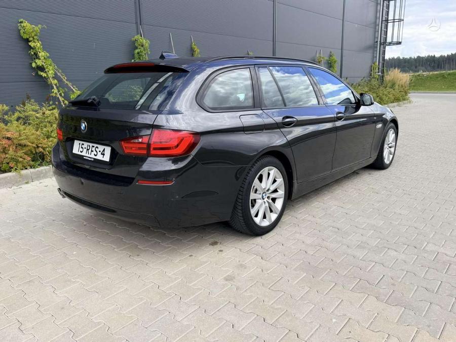 Brown BMW 520 2011 in Vilnius, with an engine capacity of 2.00 L and mileage of 351 thousand km for 7990 €, photo 4 on AUTOMOTO.COM.LV
