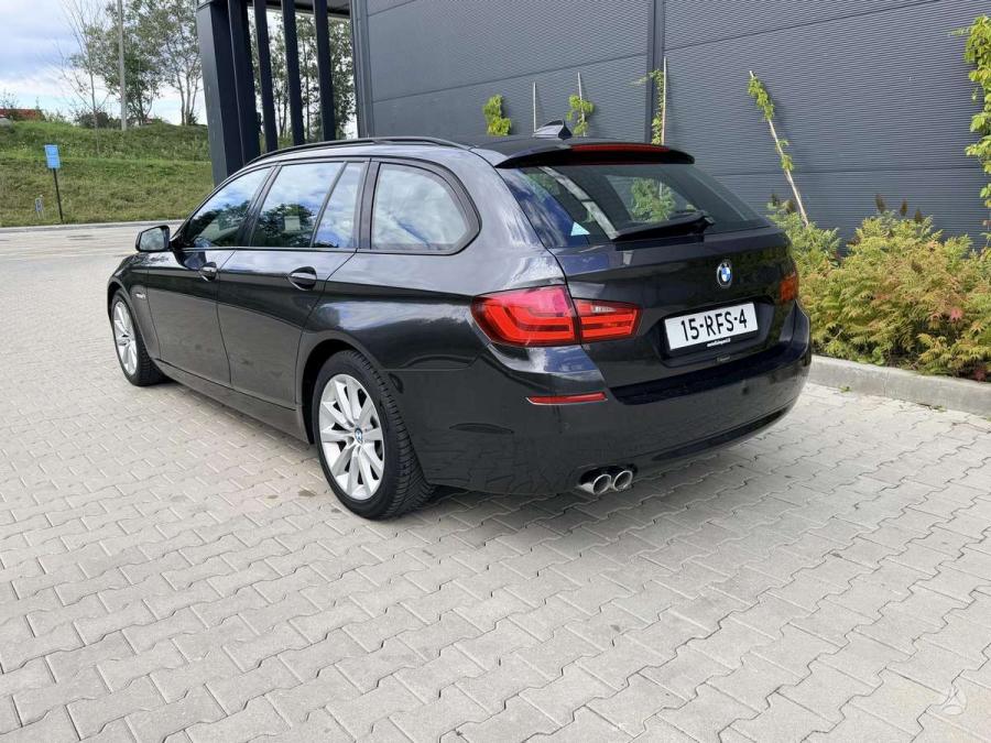 Brown BMW 520 2011 in Vilnius, with an engine capacity of 2.00 L and mileage of 351 thousand km for 7990 €, photo 5 on AUTOMOTO.COM.LV