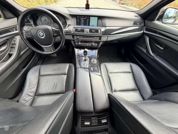 Brown BMW 520 2011 in Vilnius, with an engine capacity of 2.00 L and mileage of 351 thousand km for 7990 €, photo 8 on AUTOMOTO.COM.LV