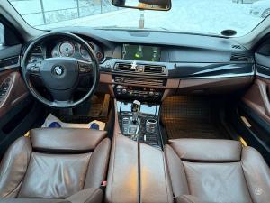 Brown BMW 520 2012 in Vilnius, with an engine capacity of 2.00 L and mileage of 321 thousand km for 8450 €, photo 10 on AUTOMOTO.COM.LV