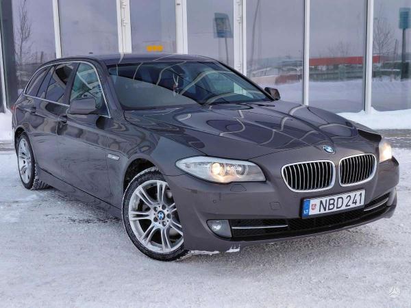 Brown BMW 520 2012 in Vilnius, with an engine capacity of 2.00 L and mileage of 345 thousand km for 7900 €, photo 1 on AUTOMOTO.COM.LV