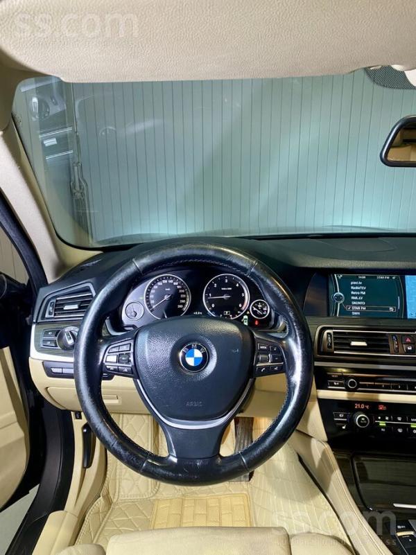 Brown BMW 520 2012 in Riga, with an engine capacity of 2.00 L and mileage of 353 thousand km for 6500 €, photo 10 on AUTOMOTO.COM.LV
