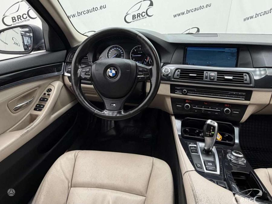 Brūns BMW 520 2013 Viļņa, ar dzinēja tilpumu 2.00 L un nobraukumu 387 tūkst. km par 5900 €, foto 15 vietnē AUTOMOTO.COM.LV