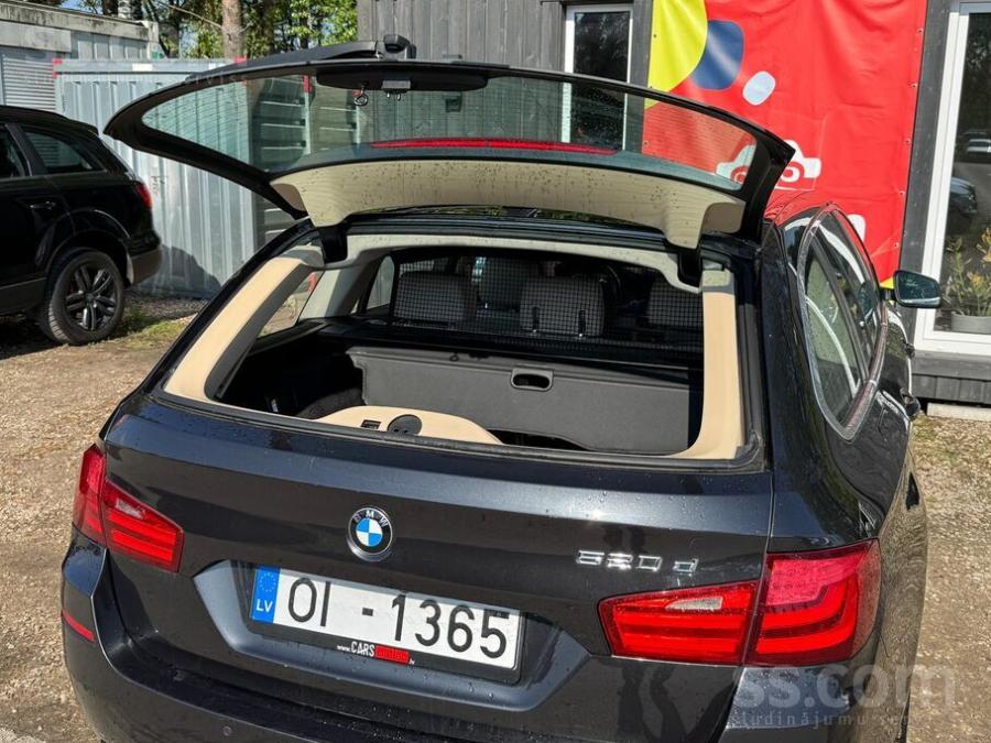 Brown BMW 520 2013 in Riga, with an engine capacity of 2.00 L and mileage of 269 thousand km for 9400 €, photo 7 on AUTOMOTO.COM.LV