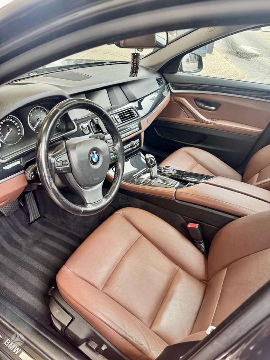 Brūns BMW 520 2013 Viļņa, ar dzinēja tilpumu 2.00 L un nobraukumu 325 tūkst. km par 8700 €, foto 9 vietnē AUTOMOTO.COM.LV
