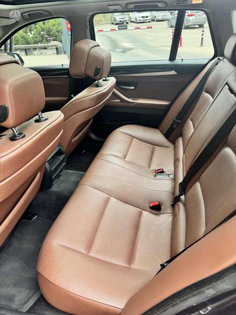 Brūns BMW 520 2013 Viļņa, ar dzinēja tilpumu 2.00 L un nobraukumu 325 tūkst. km par 8700 €, foto 12 vietnē AUTOMOTO.COM.LV