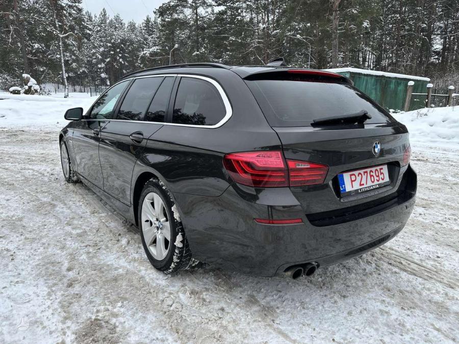 Brown BMW 520 2014 in Druskininkai, with an engine capacity of 2.00 L and mileage of 321 thousand km for 8800 €, photo 7 on AUTOMOTO.COM.LV