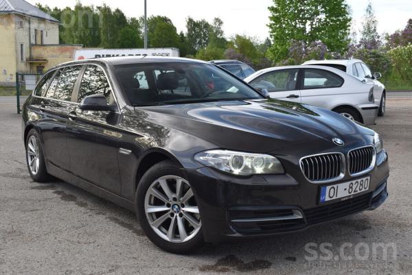 Brown BMW 520 2014 in Kuldiga, with an engine capacity of 2.00 L and mileage of 0 thousand km for 8990 €, photo 4 on AUTOMOTO.COM.LV