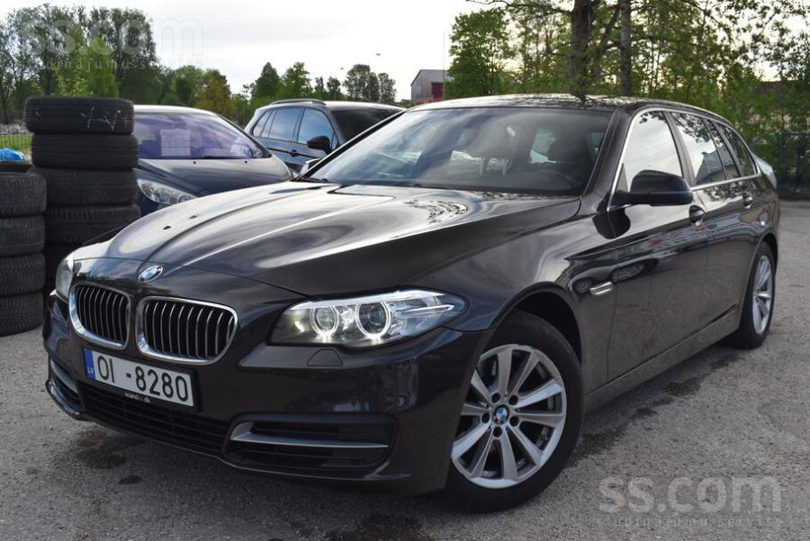Brown BMW 520 2014 in Kuldiga, with an engine capacity of 2.00 L and mileage of 0 thousand km for 8990 €, photo 1 on AUTOMOTO.COM.LV