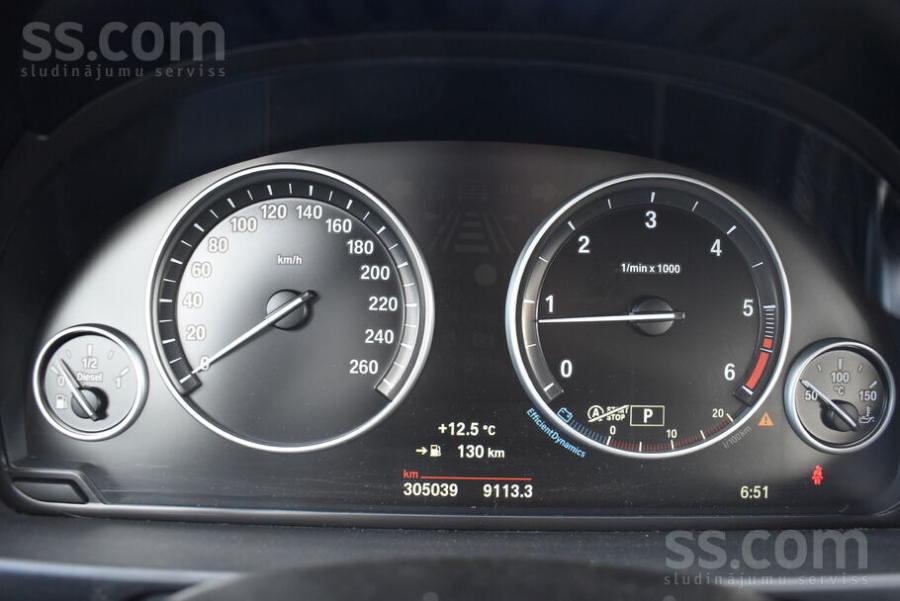 Brown BMW 520 2014 in Kuldiga, with an engine capacity of 2.00 L and mileage of 0 thousand km for 8990 €, photo 15 on AUTOMOTO.COM.LV