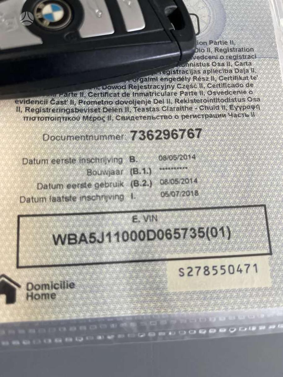 Коричневый БМВ 520 2014 в Каунас, объемом двигателя 2.00 л и пробегом 210 тыс. км за 9200 €, фото 27 на AUTOMOTO.COM.LV
