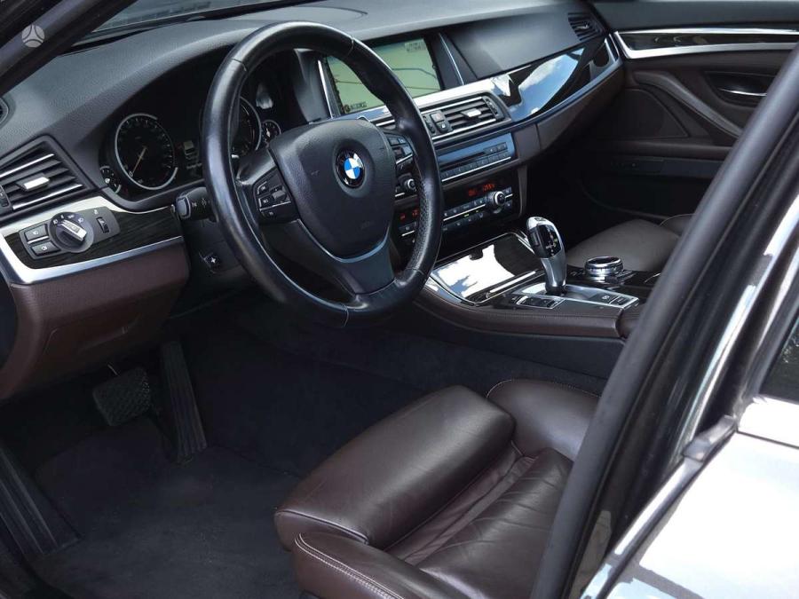Brūns BMW 520 2014 Kauņa, ar dzinēja tilpumu 2.00 L un nobraukumu 280 tūkst. km par 10250 €, foto 21 vietnē AUTOMOTO.COM.LV