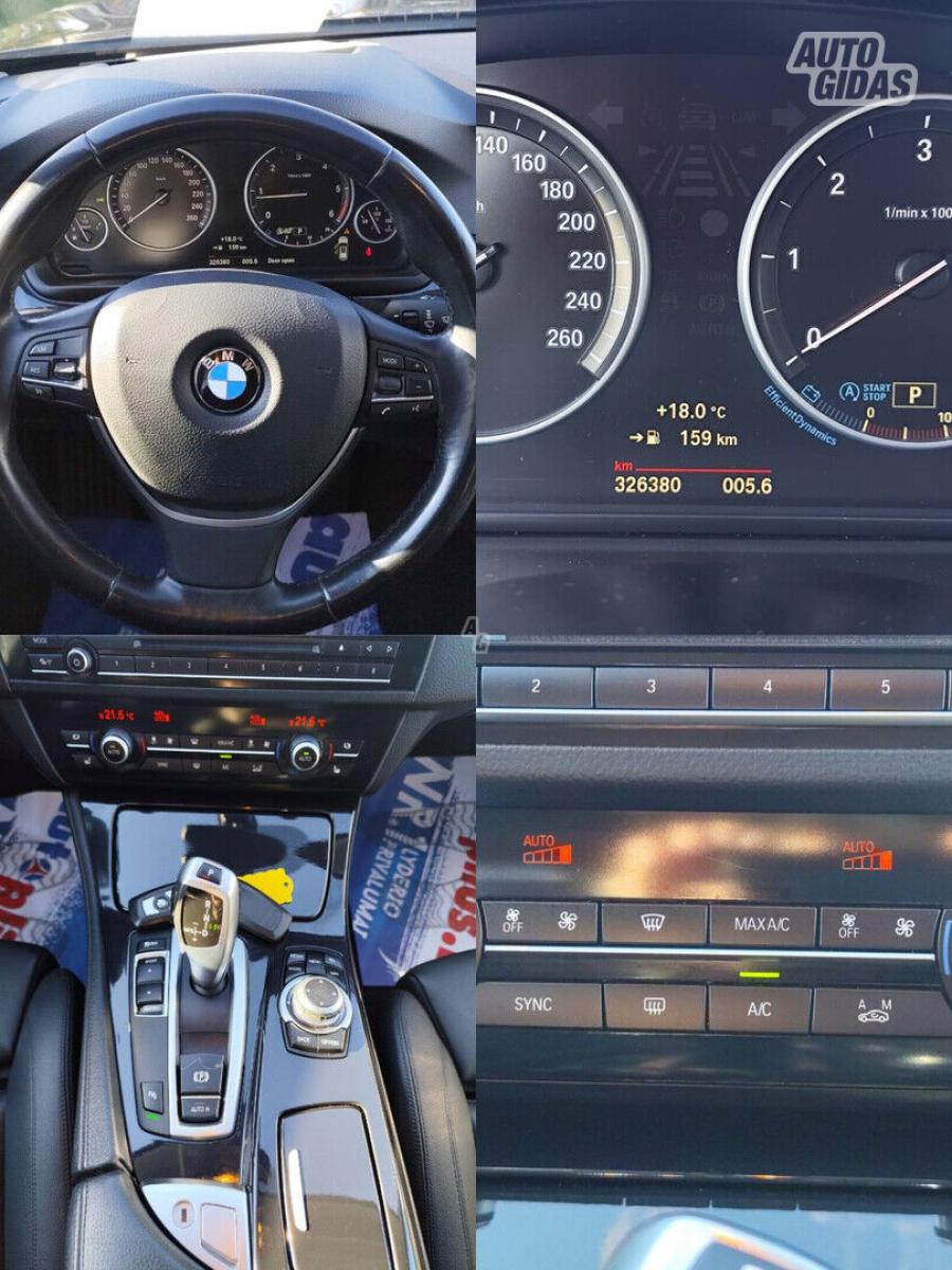 Brown BMW 520 2015 in Siauliai, with an engine capacity of 2.00 L and mileage of 326 thousand km for 11100 €, photo 18 on AUTOMOTO.COM.LV