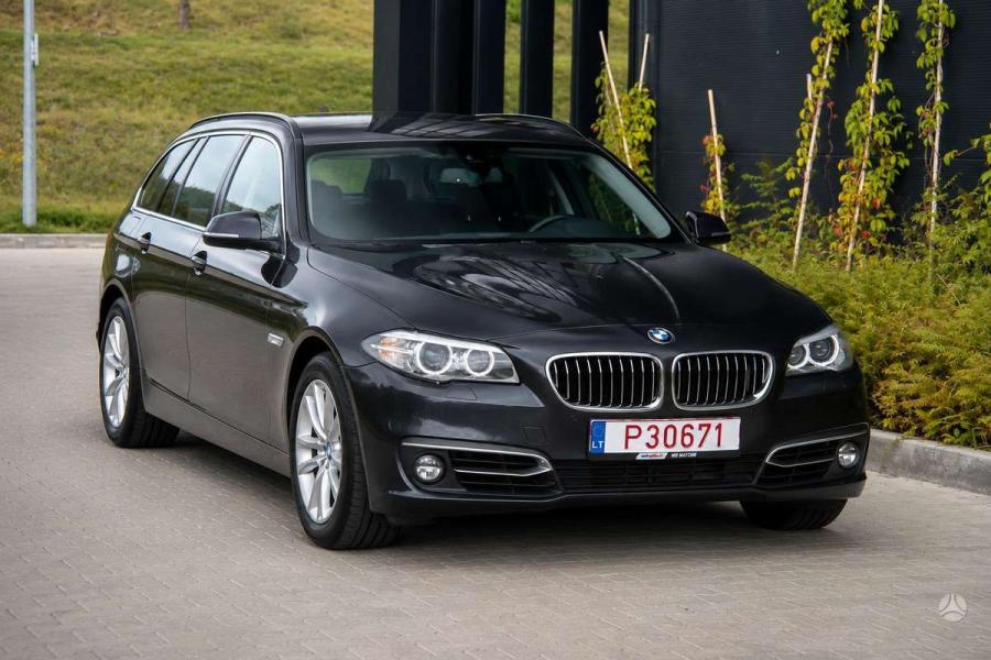 Brown BMW 520 2015 in Vilnius, with an engine capacity of 2.00 L and mileage of 274 thousand km for 9800 €, photo 1 on AUTOMOTO.COM.LV