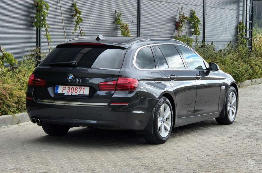 Brown BMW 520 2015 in Vilnius, with an engine capacity of 2.00 L and mileage of 274 thousand km for 9800 €, photo 4 on AUTOMOTO.COM.LV