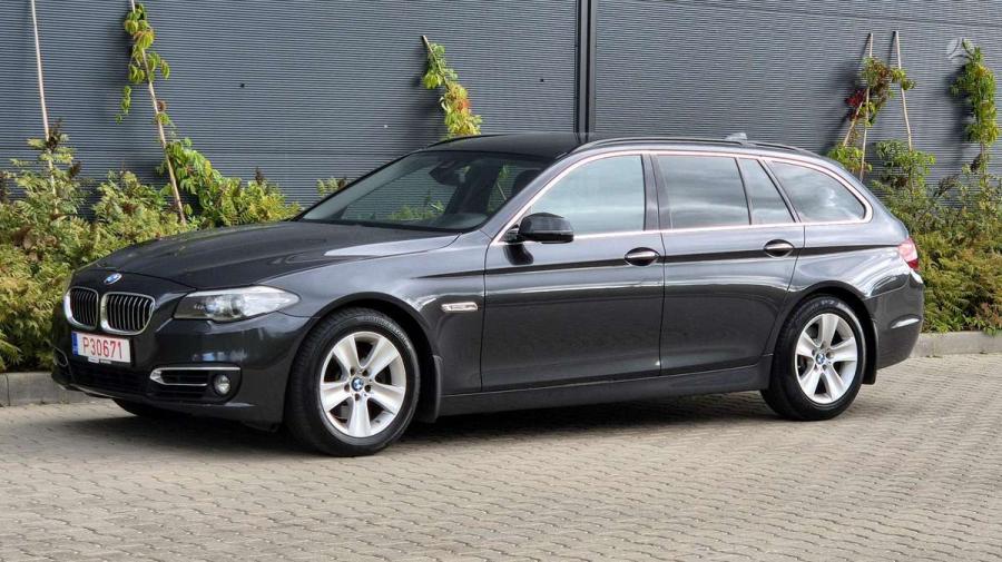 Brown BMW 520 2015 in Vilnius, with an engine capacity of 2.00 L and mileage of 274 thousand km for 9800 €, photo 6 on AUTOMOTO.COM.LV