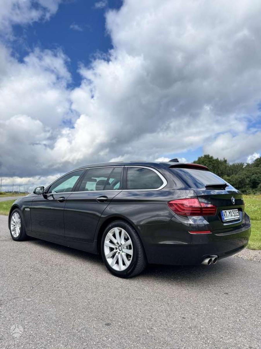 Brown BMW 520 2015 in Vilnius, with an engine capacity of 2.00 L and mileage of 293 thousand km for 9000 €, photo 6 on AUTOMOTO.COM.LV