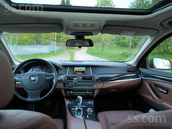 Brown BMW 520 2016 in Riga, with an engine capacity of 2.00 L and mileage of 267 thousand km for 11000 €, photo 8 on AUTOMOTO.COM.LV