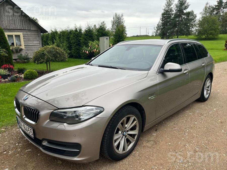 Brown BMW 520 2016 in Riga, with an engine capacity of 2.00 L and mileage of 0 thousand km for 10200 €, photo 1 on AUTOMOTO.COM.LV