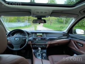 Brown BMW 520 2016 in Riga, with an engine capacity of 2.00 L and mileage of 267 thousand km for 11000 €, photo 9 on AUTOMOTO.COM.LV