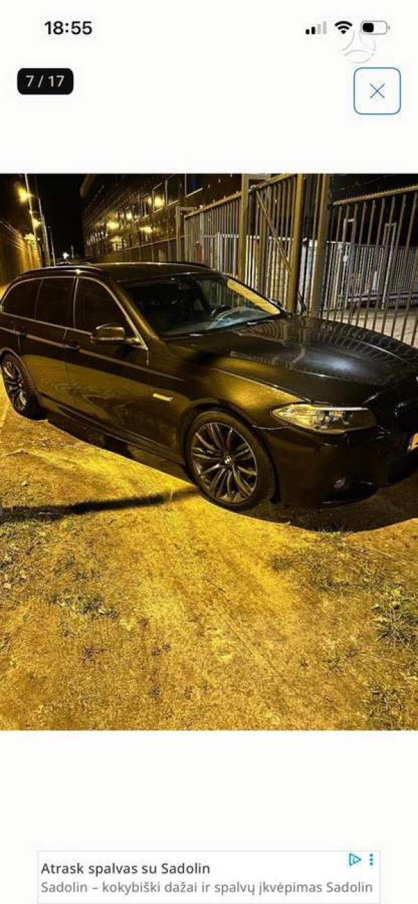 Brūns BMW 520 2016 Ukmergė, ar dzinēja tilpumu 2.00 L un nobraukumu 300 tūkst. km par 6200 €, foto 5 vietnē AUTOMOTO.COM.LV